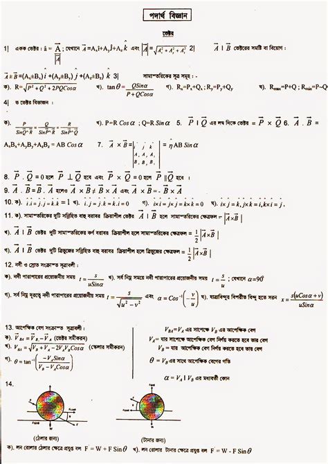 FORMULAS MPC PHYSICS