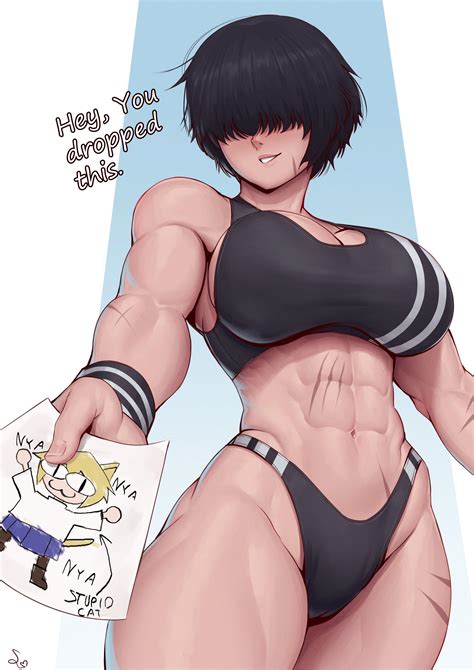 Muscular Girl Helps You Out Speedl Ver R Musclegirlart