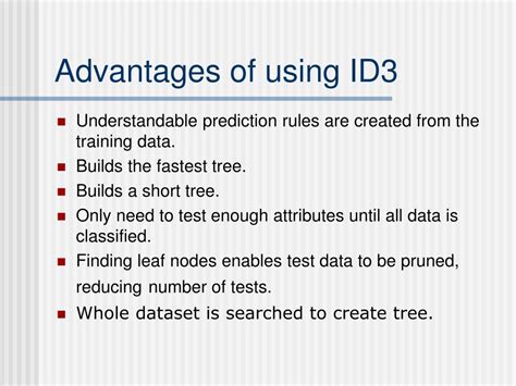 Ppt Id3 Algorithm Powerpoint Presentation Free Download Id3406556