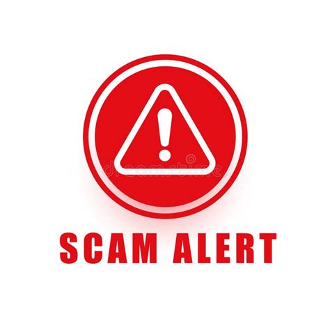 Fraud Alert Warning Background For Information Security Stock Vector