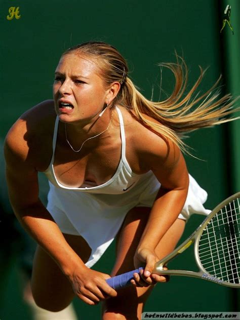 Maria Sharapova Tennis Babe Downblouse At Wimbledon Topless At The