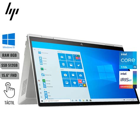 Laptop Hp Envy X360 15 6 Touch Intel I5 1135g7 11va 8gb Ram Ssd 512gb Windows 10 15 Ed1055wm