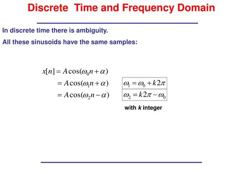 PPT Frequency Domain Representation Of Sinusoids Continuous Time PowerPoint Presentation ID