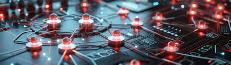 3d Model Abstract Art Of Cybersecurity Abstract Command Center With