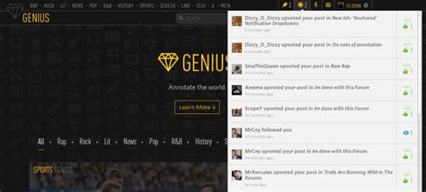 New Ish Anchored Notification Dropdowns Genius