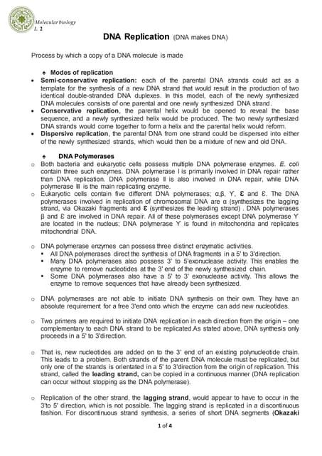 Various Model Of Dna Replication Pdf