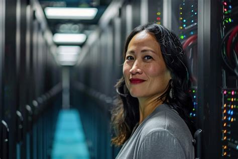 Premium Photo Cloud Computing Specialist Configures Servers In A Data Center Managing Virtual