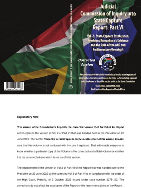 Part 6 Vol 2 Judicial Commission Of Inquiry Into State Capture Report Pdf State Owned