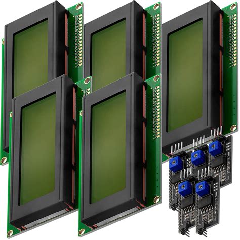 hd44780 2004 écran lcd bundle vert 4x20 caractères avec interface i2c