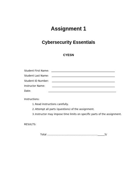Cyesn V1 1 Assignment 1 2020 0924 Pdf Computer Security Security