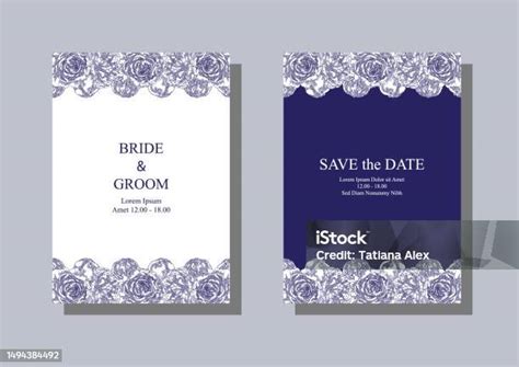 푸른 모란 꽃 청첩장 엽서 배너 및 배경 디자인 템플릿입니다 벡터 그림입니다 꽃무늬에 대한 스톡 벡터 아트 및 기타 이미지 꽃무늬 웹 배너 흰색 Istock