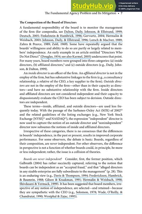 1 The Fundamental Agency Problem And Its Mitigation Pdf