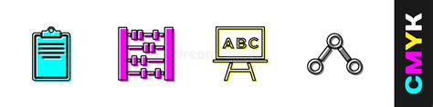 Set Abacus Chalkboard Calculation Triangle Math Graph Schedule Chart Diagram Mathematics