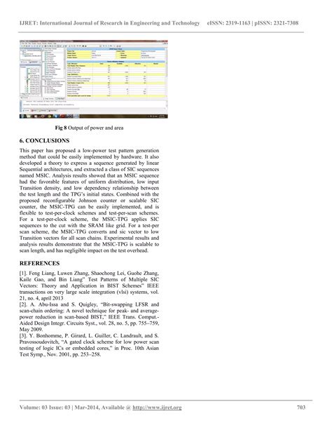 Low Power Test Pattern Generation For Bist Applications Pdf