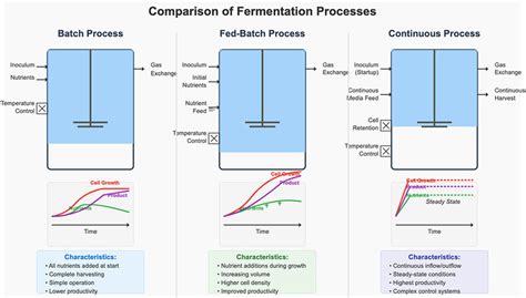 Key Differences Between Batch Fed Batch And Continuous Fermentation Download Scientific