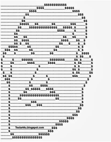 Angry Man Face ASCII Text Art Cool ASCII Text Art U