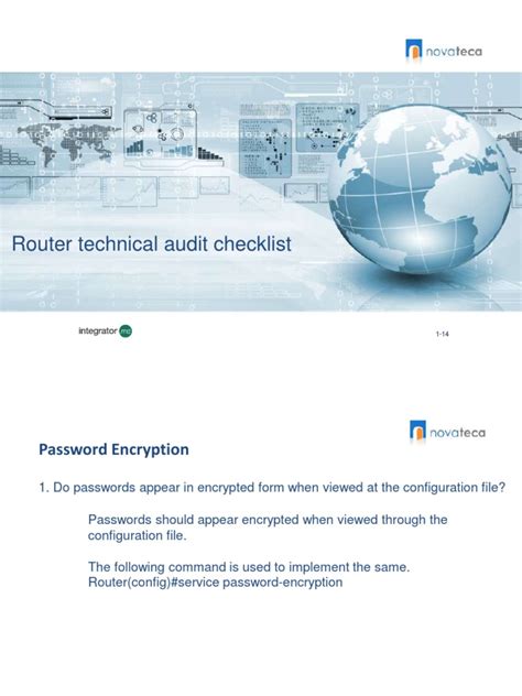 router technical audit checklist pdf router computing password