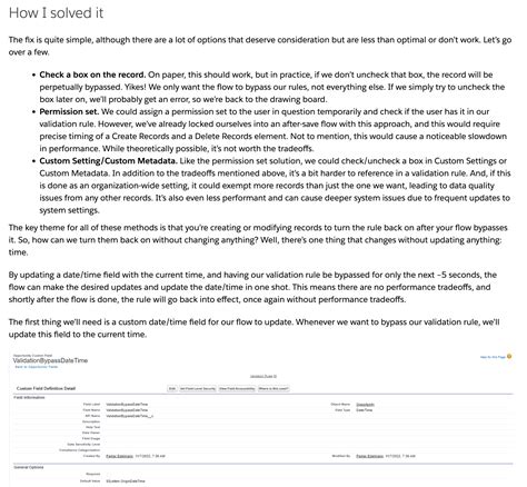 Visual Workflow Flows Prevent Rerun Of Custom Validation Rules