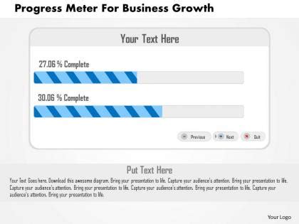 Progress Meter PowerPoint Presentation And Slides SlideTeam