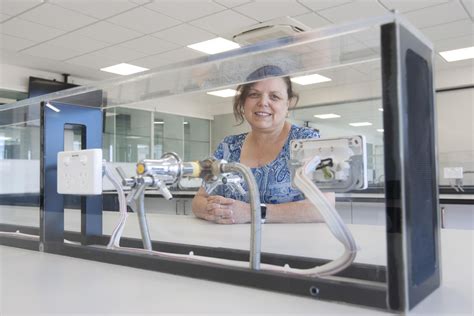 Assistant Science Coordinator And Former Analytical Chemist Sylvia Eleftheriades Inside One Of