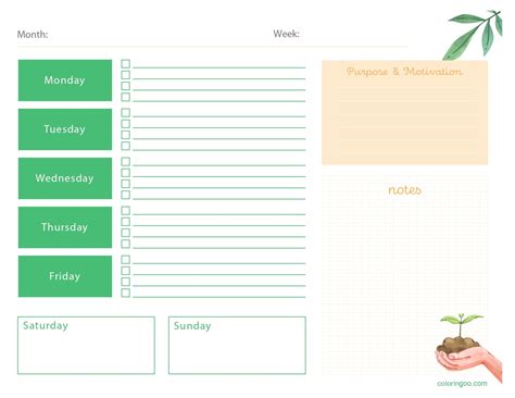 Free Printable Weekly Planner 06