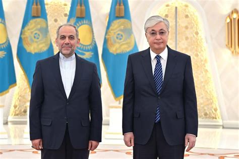 سفارت جمهوری اسلامی ایران آستانه تقدیم استوارنامه سفیر جدید جمهوری اسلامی ایران در آستانه به