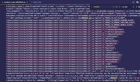 Bug Out Of The Box Vendor Bundle Too Big · Issue 1028 · React Staticreact Static · Github