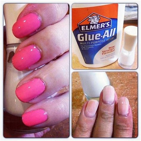 Клей в качестве базового покрытия | Nails, Manicure, Gel nails