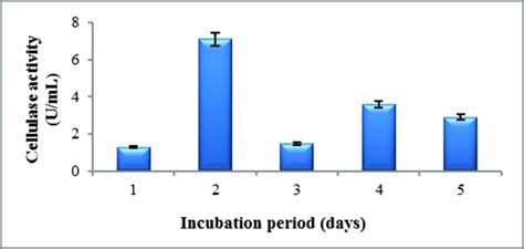 The Effect Of Incubation Time Against The Cellulase Enzyme Activity
