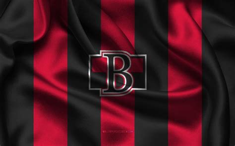 다운로드 4k 벨빌 상원 의원 로고 빨간 검은 실크 직물 미국 하키 팀 Belleville 상원 의원 Emblem Ahl 벨빌 상원 의원 미국 하키 벨빌