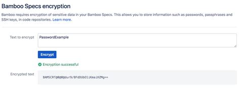 Bamboo Specs Encryption Atlassian Support Atlassian Documentation