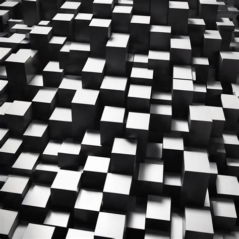 Premium Photo Black 3d Constructivism Background