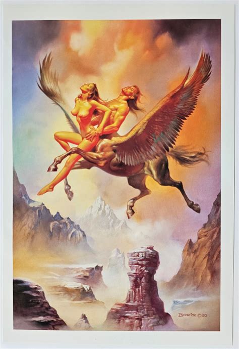 Boris Vallejo Flying Demon Fantasy Art Vintage Book Etsy Australia
