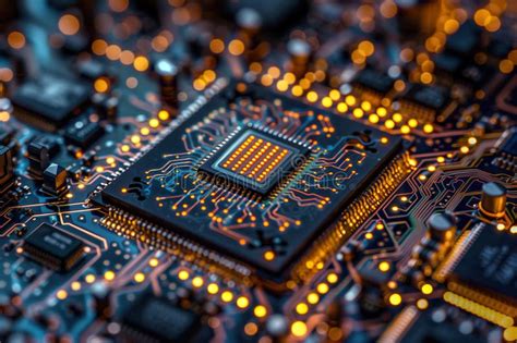 A Detailed View Of A Central Processing Unit At The Heart Of A Circuit Board Generative Ai