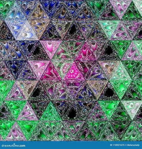 Multicolor Gradient Triangle Shape Grid Geometric Pattern Stock Image Image Of Burgundy