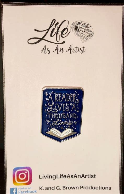 Reader Pin Badge Artist Librarian T Books Etsy