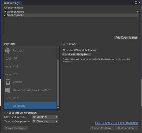 visionos unity r unity3d