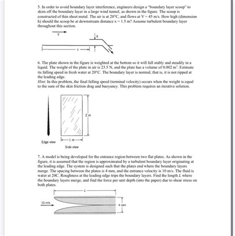 Solved 5 In Order To Avoid Boundary Layer Interference