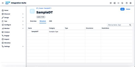 Create Datatype And Message Type Artifact In Cloud Integration Capability Of Sap Integration