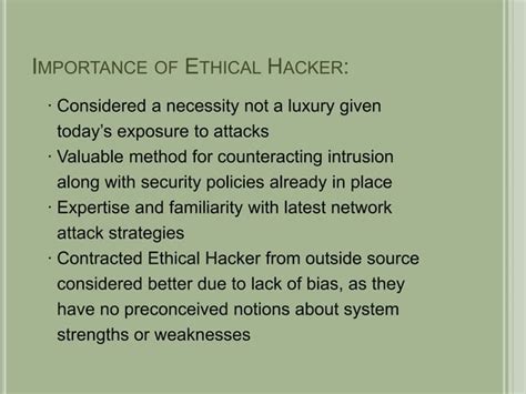 Ethical Hacker Ppt Free Download