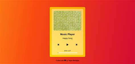 Github Tejas242music Player Web A Simple And Visually Appealing Github Tejas242music Player Web A Simple And Visually Appealing