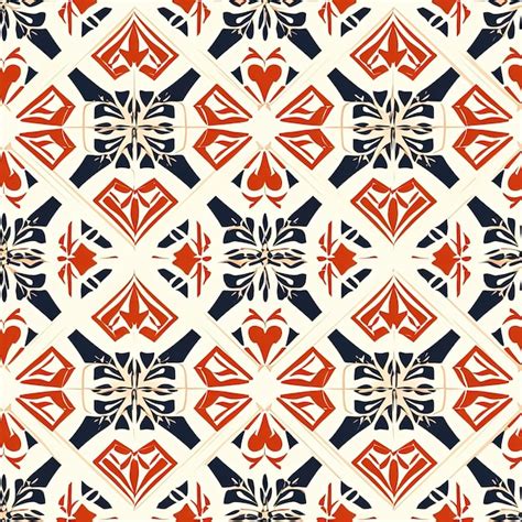 Premium Photo Classic Pattern Textile Design Chess Background