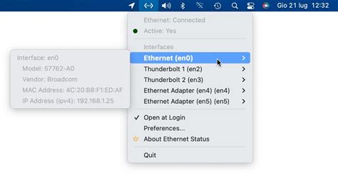 Ethernet Status Ripristina Licona Ethernet Nella Barra Del Finder Ora Compatibile Con Gli