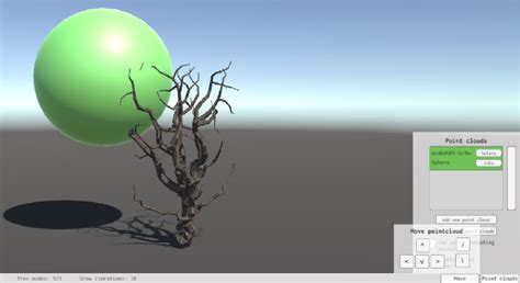 figure 1 from procedural generation of imaginative trees using a space colonization algorithm