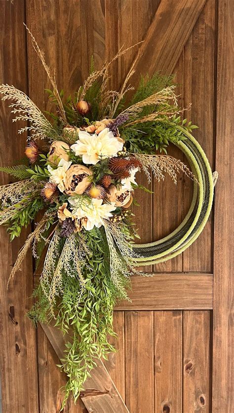Boho Lasso Rope Wreath Lariat Rope Bohemian Style Home Accent Western