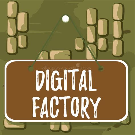 Word Writing Text Digital Factory Business Concept For Uses Digital Technology To Operate The