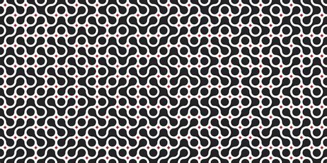 Premium Vector Seamless Pattern With Circle Connect Shape Metaball Dots Icon Integration