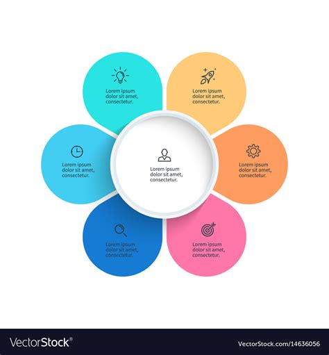 Pie Chart With 6 Sections Ponasa