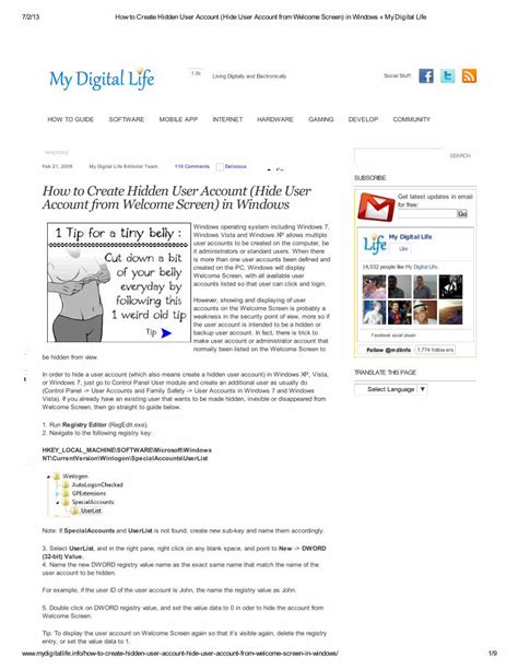 PDF How To Create Hidden User Account Hide User Account From Welcome