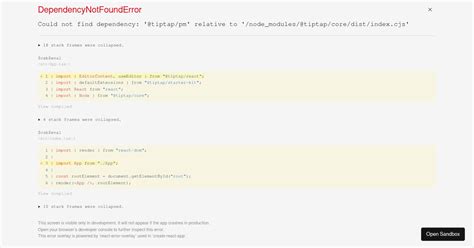Tiptap React Component Issue Forked Codesandbox
